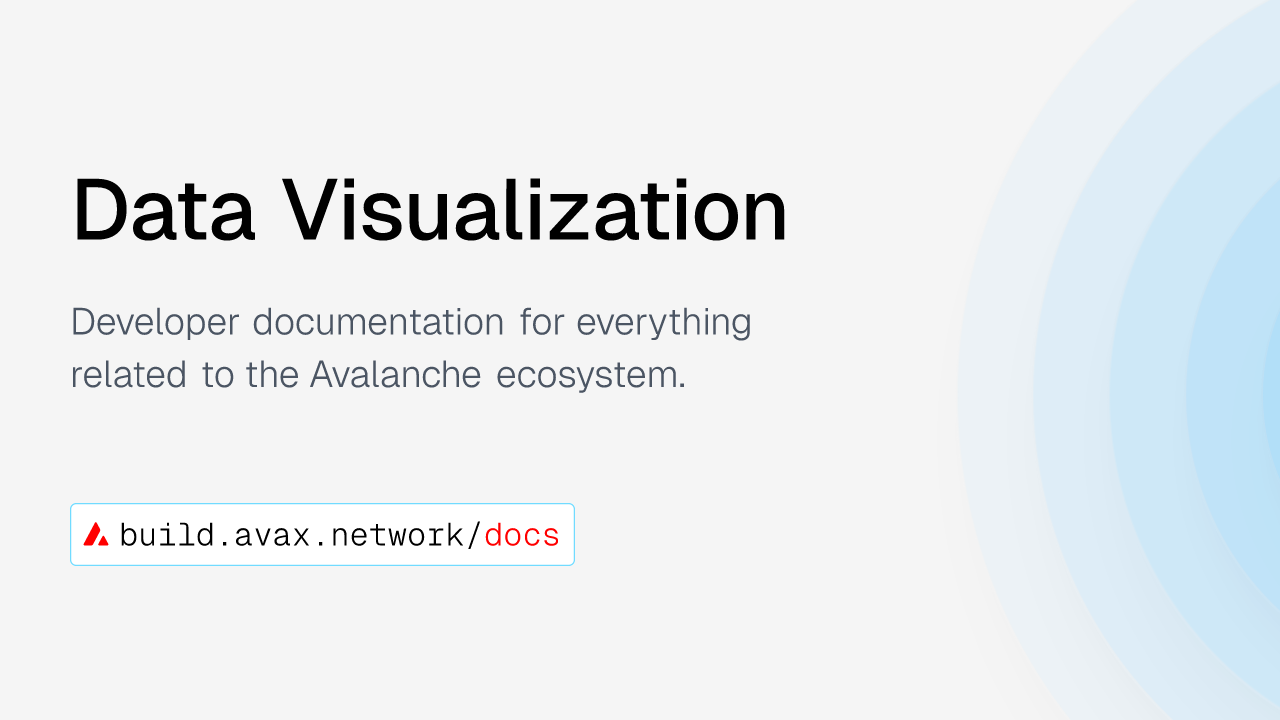 Data Visualization | Avalanche Builder Hub